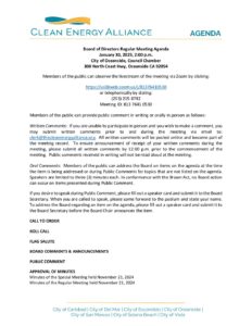 01-30-2025 CEA Agenda Packet revised | Clean Energy Alliance